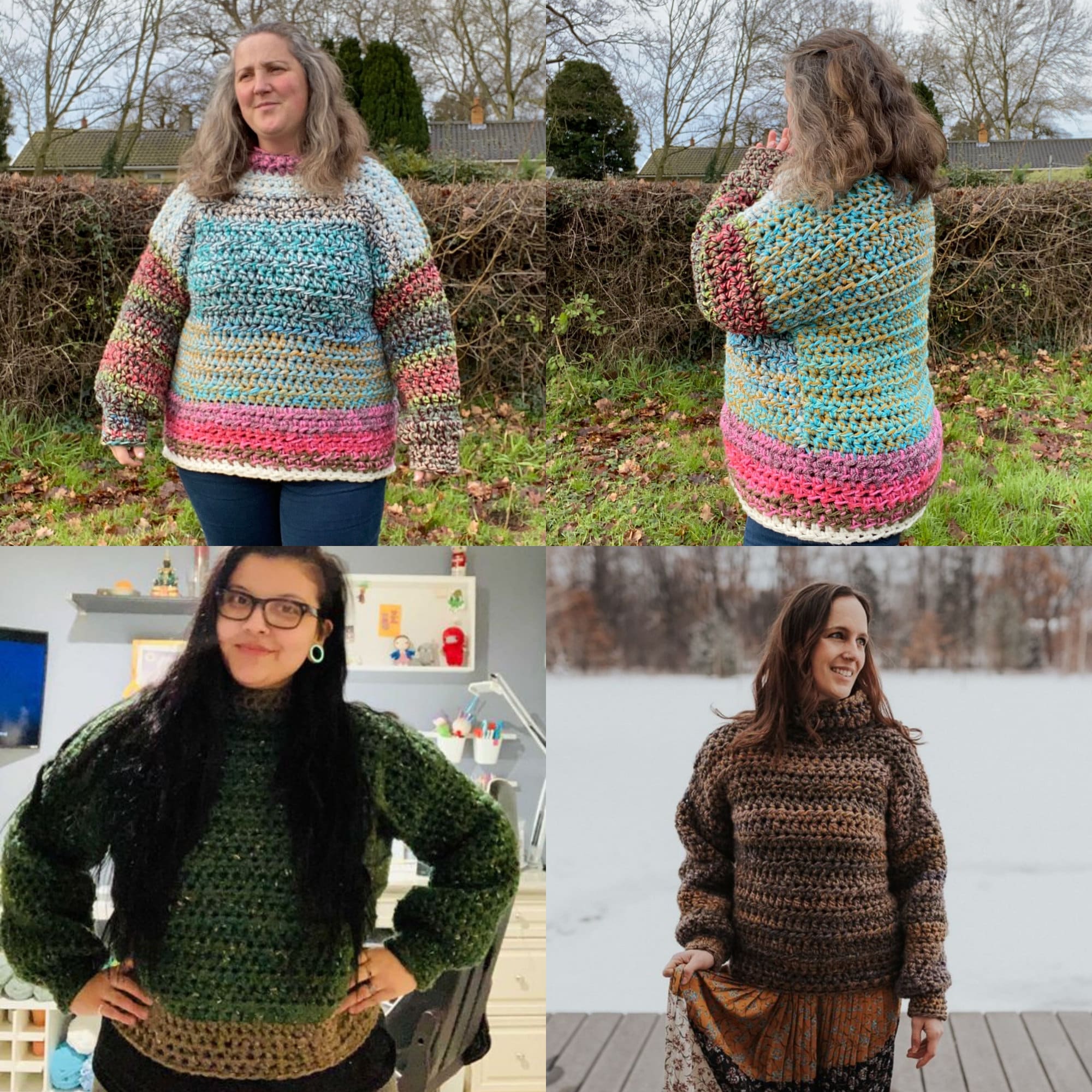 Simple Chunky Crochet Fall Sweater Pattern, Beginner Friendly Pullover ...
