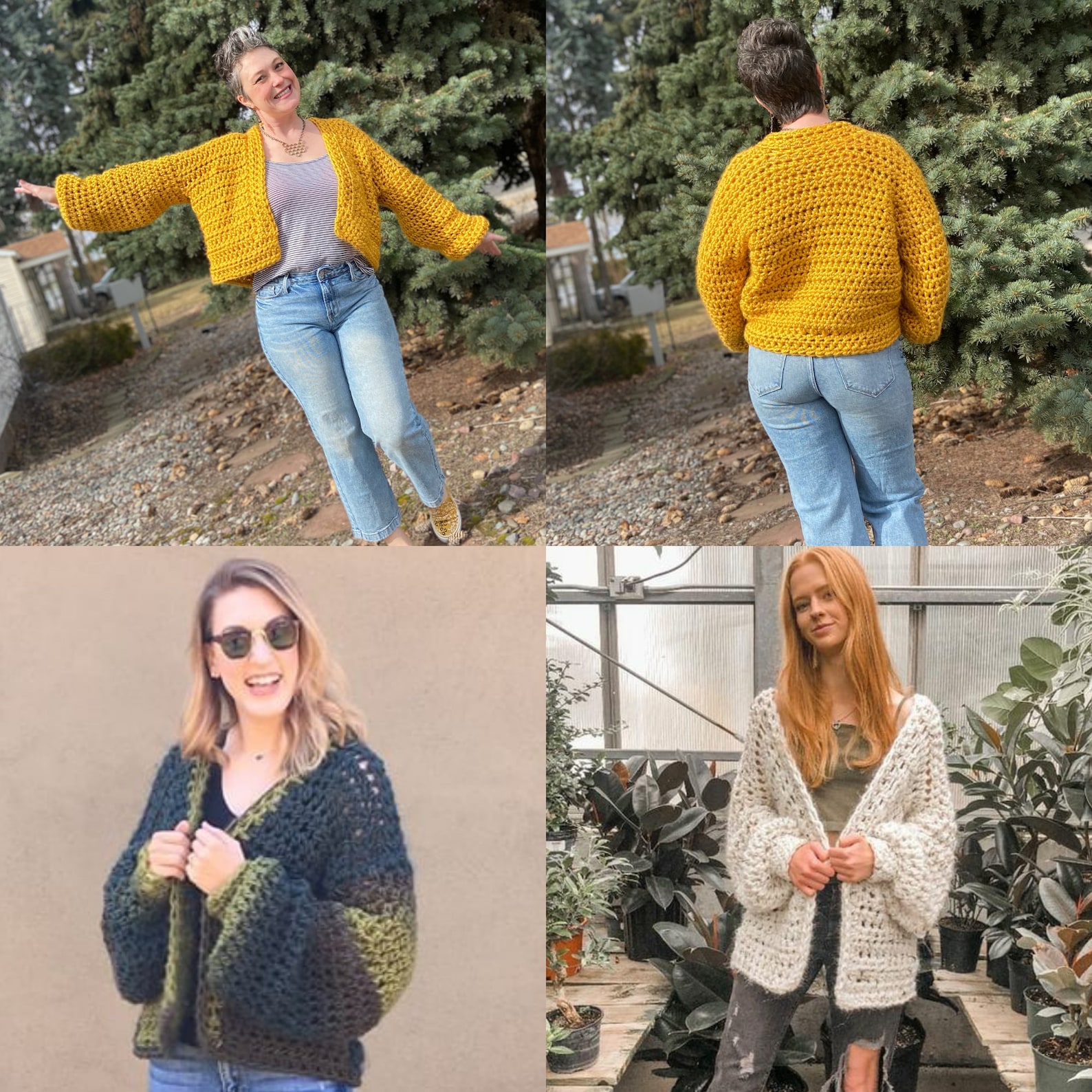 Simple Super Chunky Crochet Cardigan Pattern Beginner | Etsy