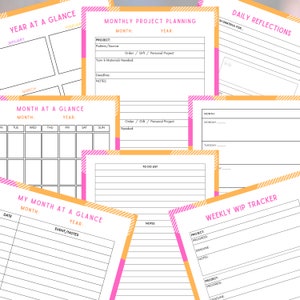 Ultimate Printable Crochet Planner, Undated Digital Planner for Crocheters, Yearly, Monthly ...