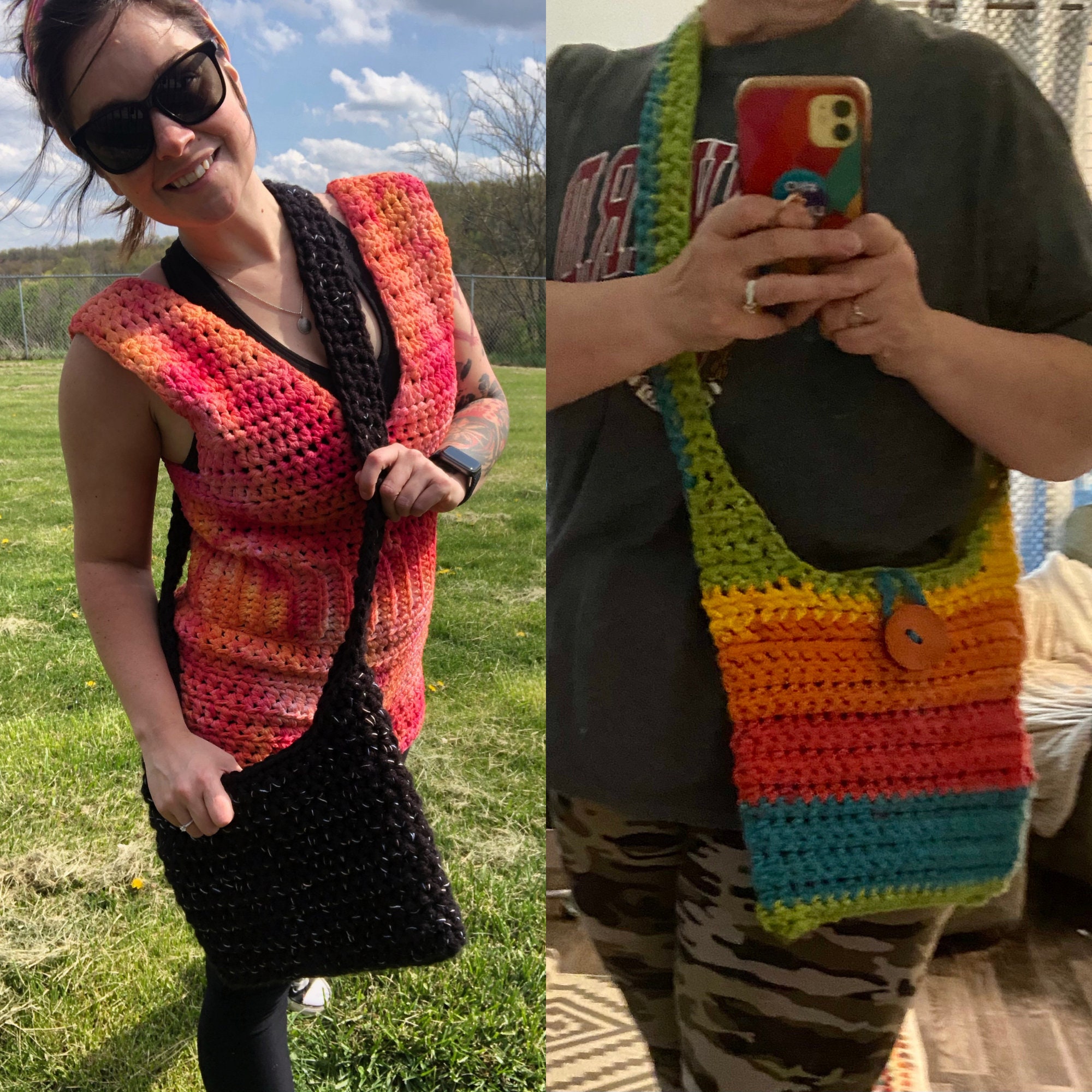 Super Simple Crochet Cross Body Bag Pattern, Beginner Friendly Easy ...