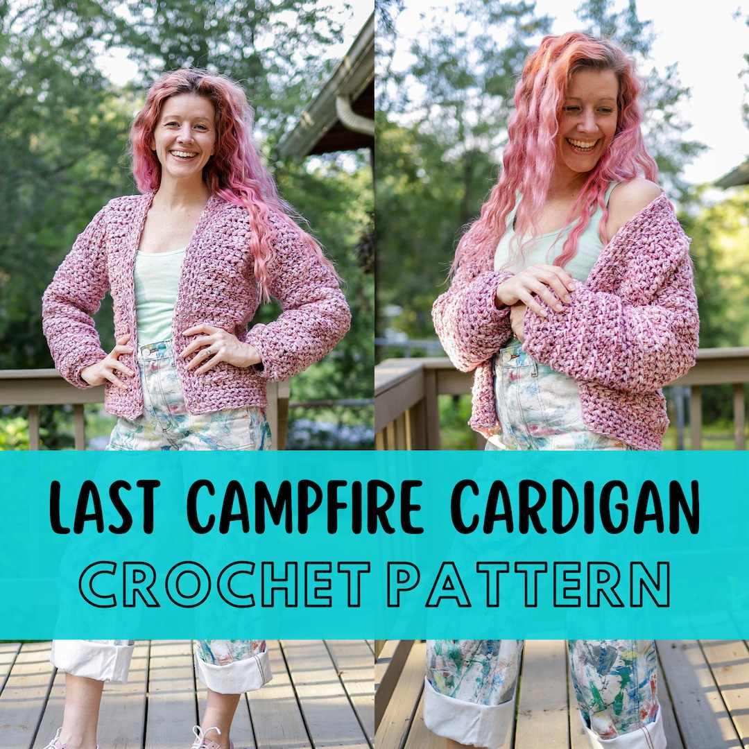 Simple Chunky Crochet Cardigan Pattern, Beginner Friendly, Size ...