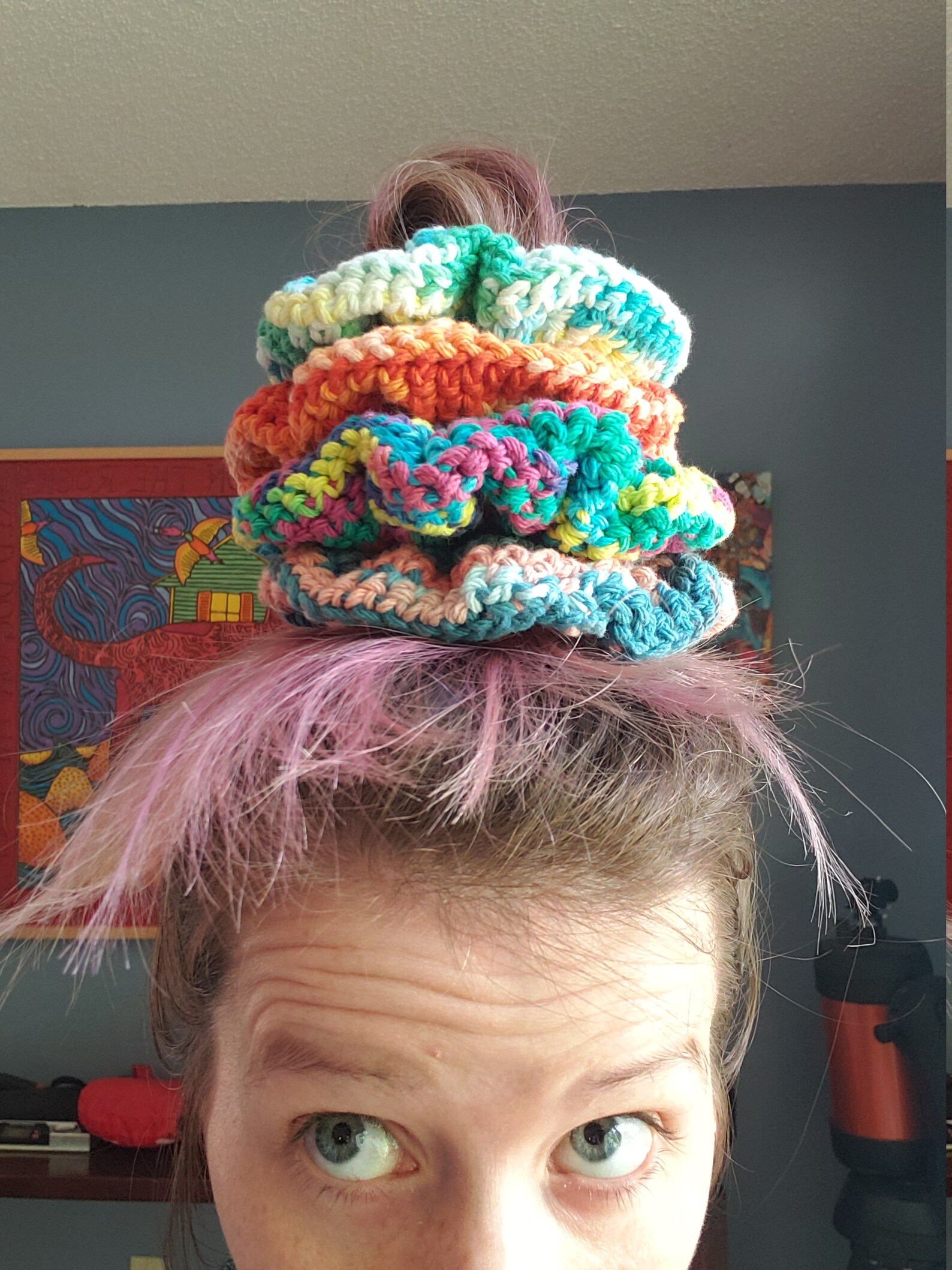 Easy Crochet Scrunchie Pattern, Beginner Crochet Retro Scrunchie ...