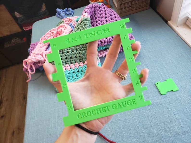 Crochet Gauge Swatch Tool Crochet Hook Measuring Tool - Etsy