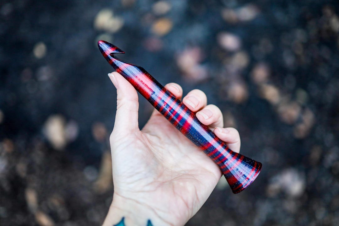 17mm Crochet Hook, 3D Printed Ergonomic Jumbo Stranger Crochet Things ...