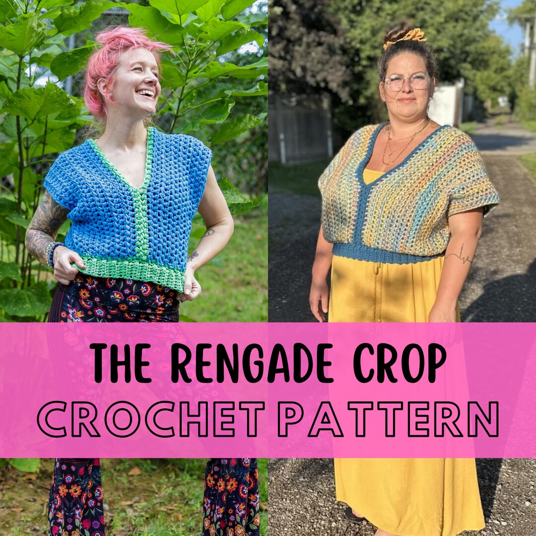 Simple Chunky Summer Crop Top Pattern, Beginner Friendly Size Inclusive ...