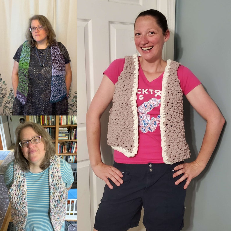 Simple Chunky Summer Vest Pattern, Beginner Friendly Size Inclusive ...