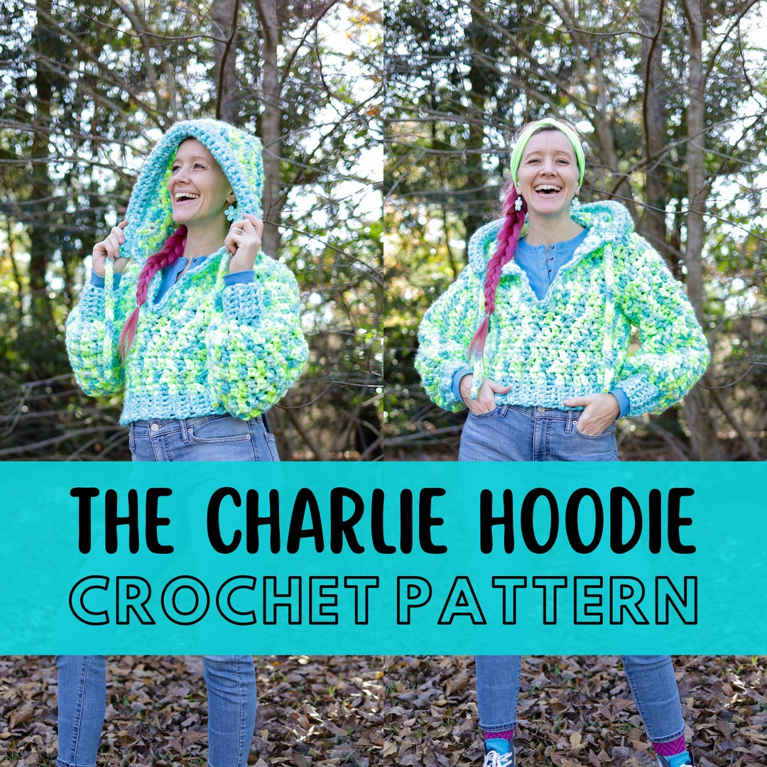 Simple Chunky Crochet Hoodie Pattern, Beginner Friendly, Size Inclusive ...