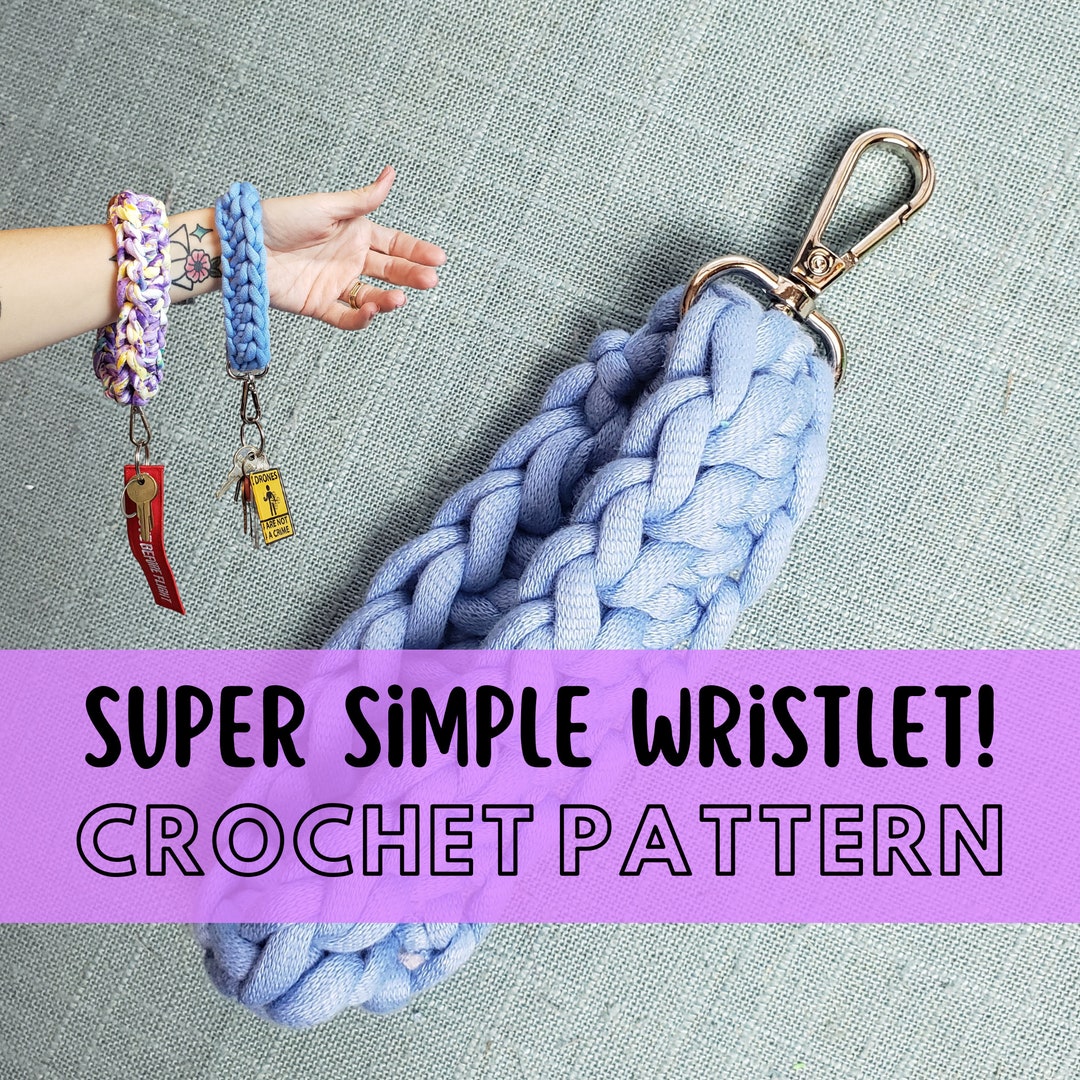Super Simple Wristlet Crochet Pattern, Easy Stash Buster Pattern, Quick ...