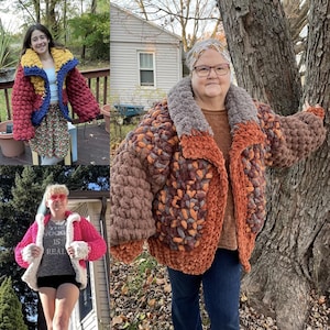 Simple SUPER Chunky Crochet Bomber Jacket Pattern, Size Inclusive ...