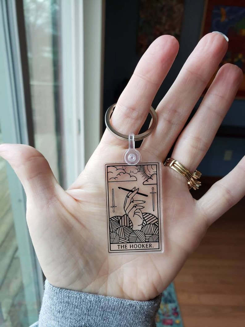 Funny Crochet Acrylic Keychains Crocheter Life Gift the | Etsy