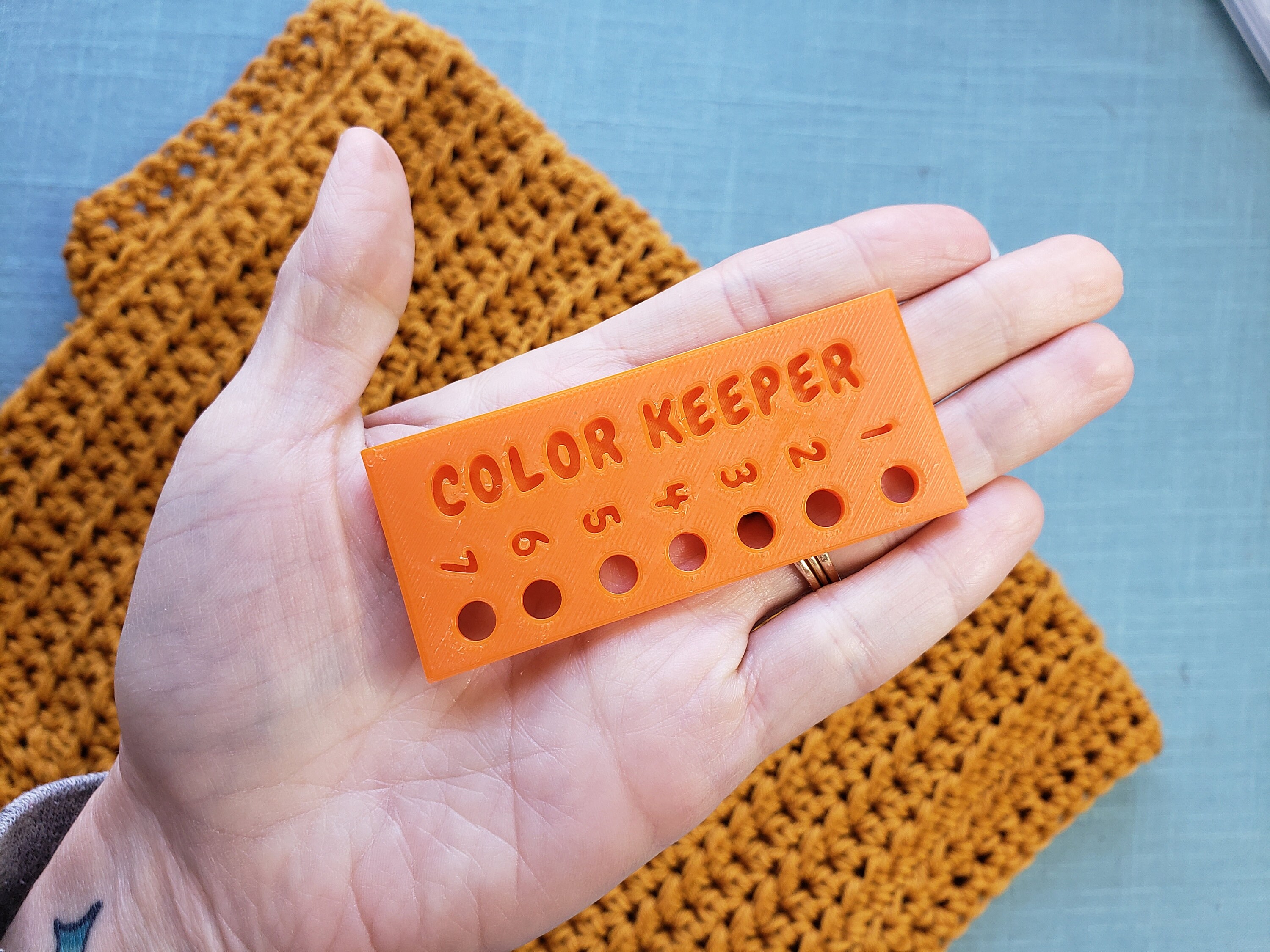 Yarn Project Color Keeper, Color Key Chart, Gift for Crocheter or ...