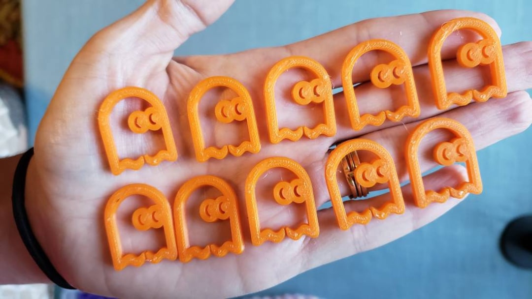 10 Pack Crochet Orange Ghost Stitch Markers, 3D Printed Plastic ...