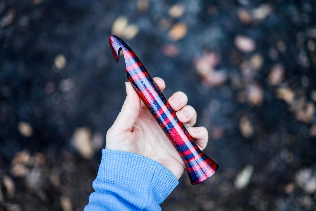 22mm Crochet Hook, 3D Printed Ergonomic Jumbo Stranger Crochet Things ...