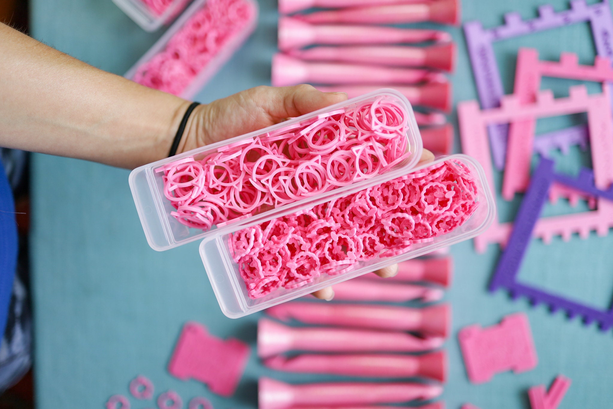 10 Pack Crochet Hot Pink Sheep Jumbo Plastic Stitch Markers - Etsy