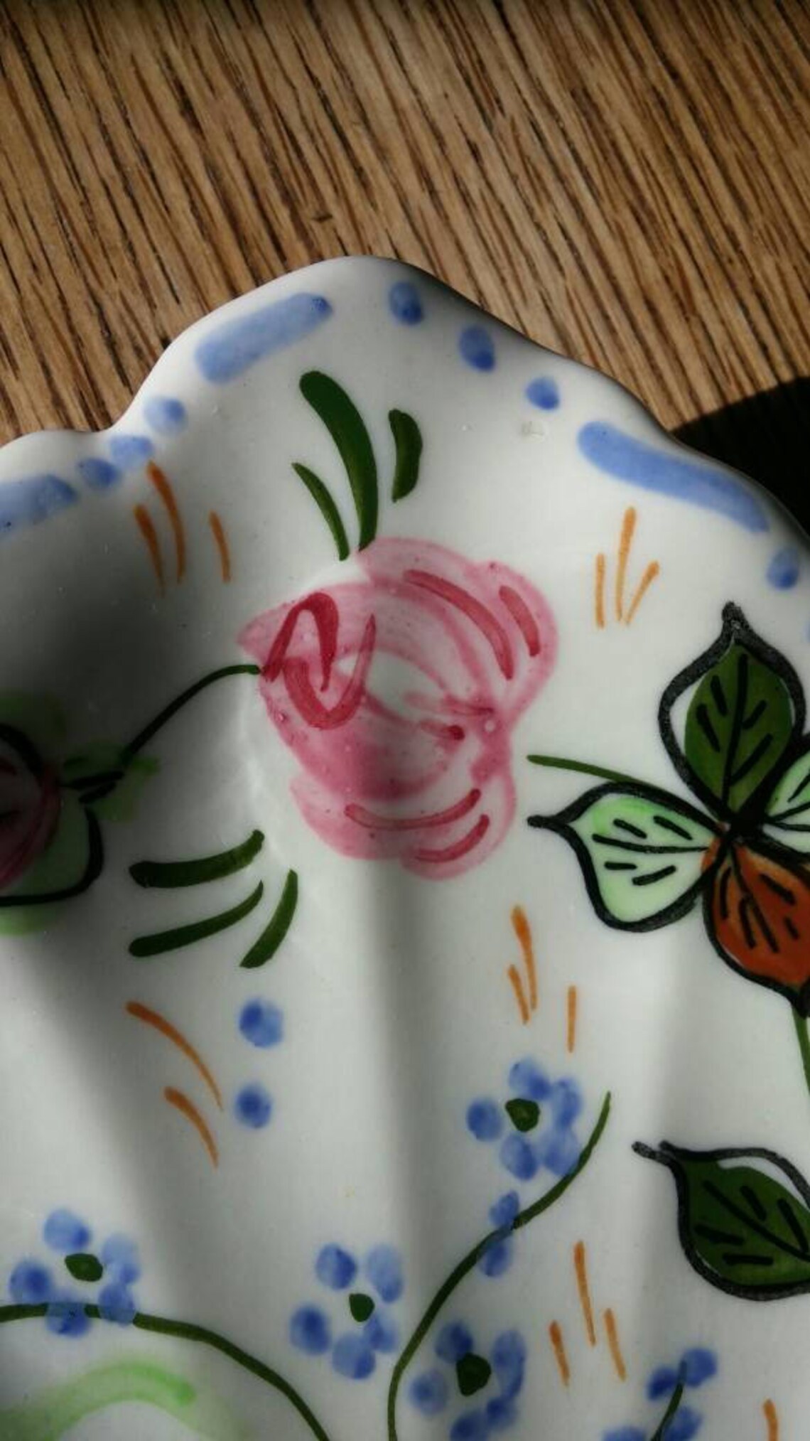 Blue Ridge Potteries Relish Dish, Nova Rose Pattern. - Etsy
