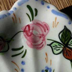 Blue Ridge Potteries Relish Dish, Nova Rose Pattern. - Etsy