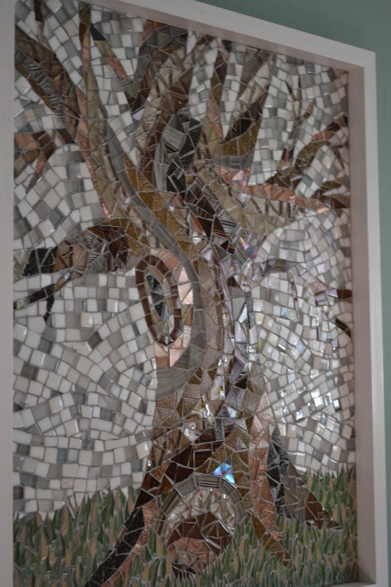 Winter Tree Mosaic - Etsy