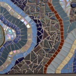 Mosaic With Blue and Agate - Etsy