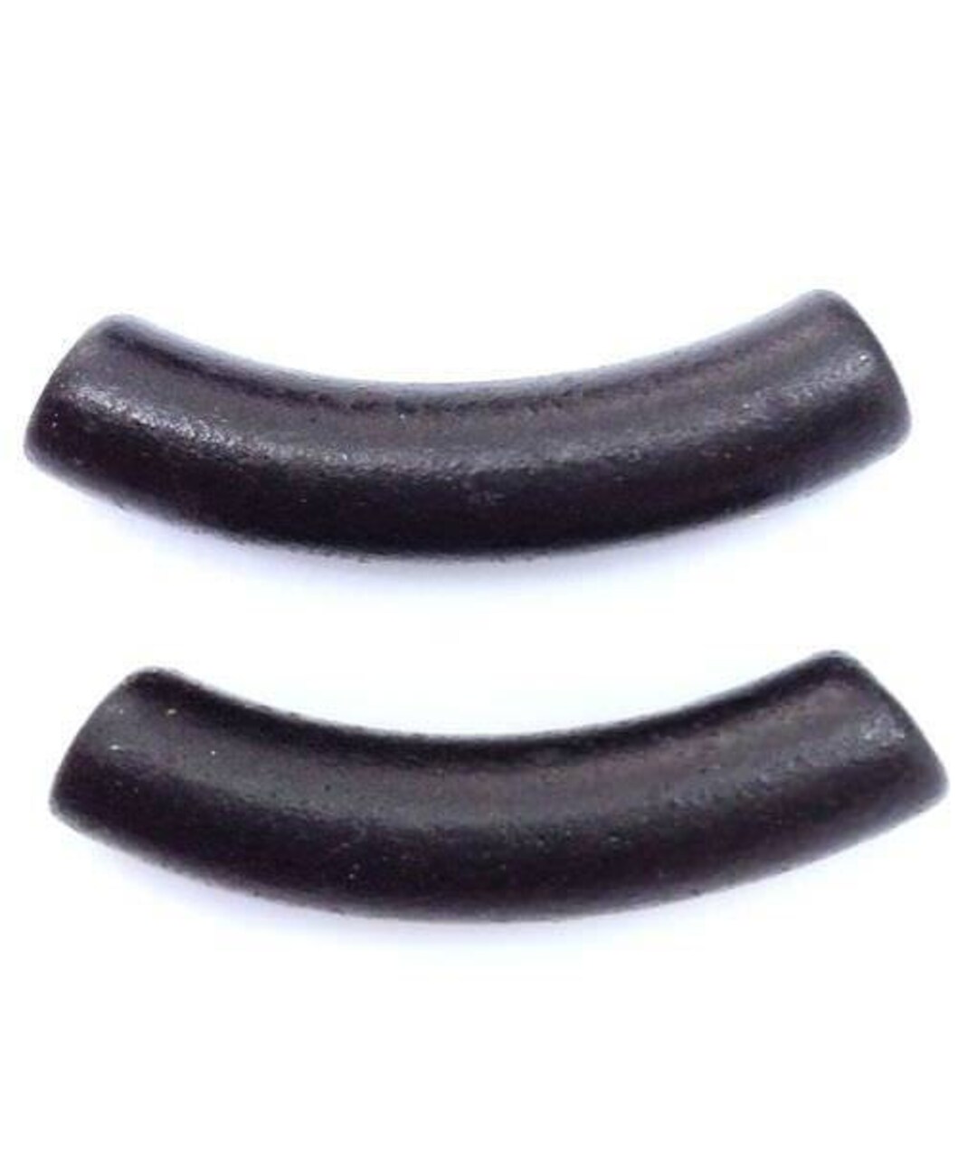 Ceramic Tubes Ceramic Tubes Black Matt 28 Mm 2 Pieces Ceramic Beads ...