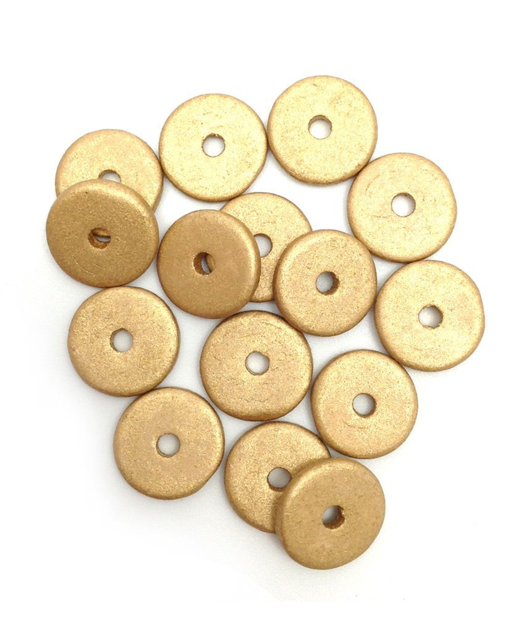 Ceramic Slices Ceramic Discs Yellow Metallic 13 Mm 15 Pieces Ceramic ...