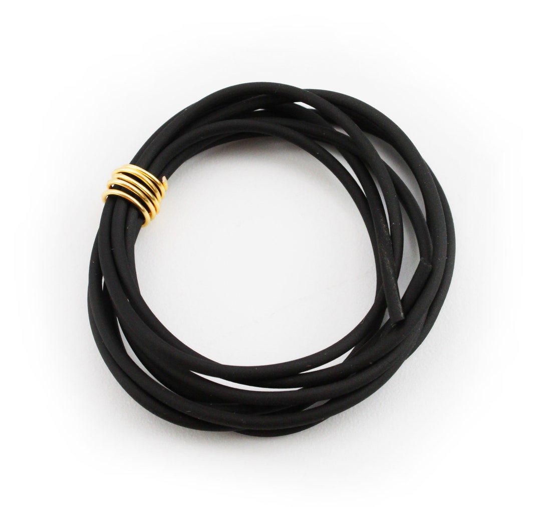 Rubber Band Round 1.5 Mm Black 1 M Rubber Band Ruber Tube Rubber Band ...