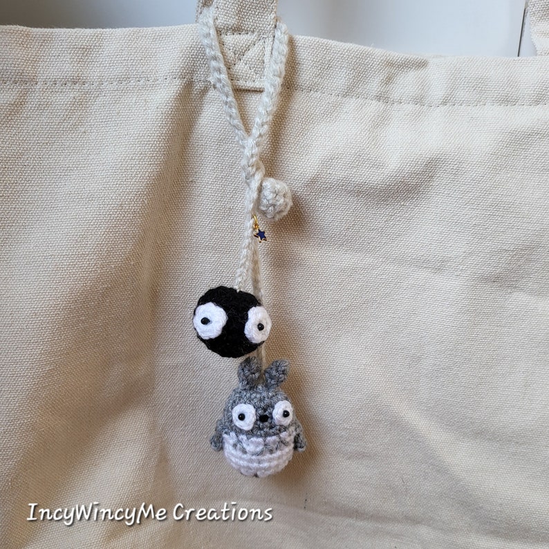 Cute Japanese Anime Owl & Soot Doll Car Mirror Hanging Decoration Bag ...