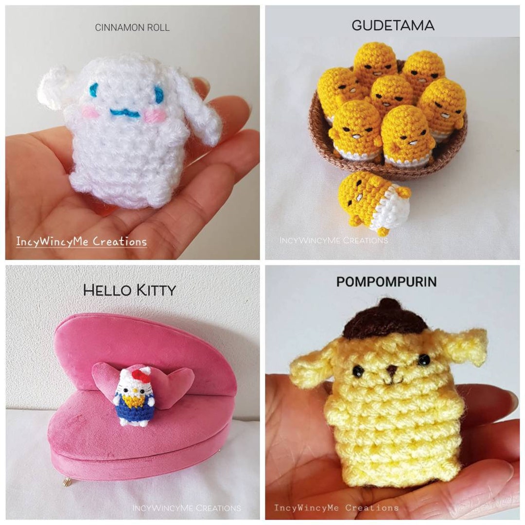Cute Japan Character Crochet Cat Dog Egg Amigurumi - Etsy