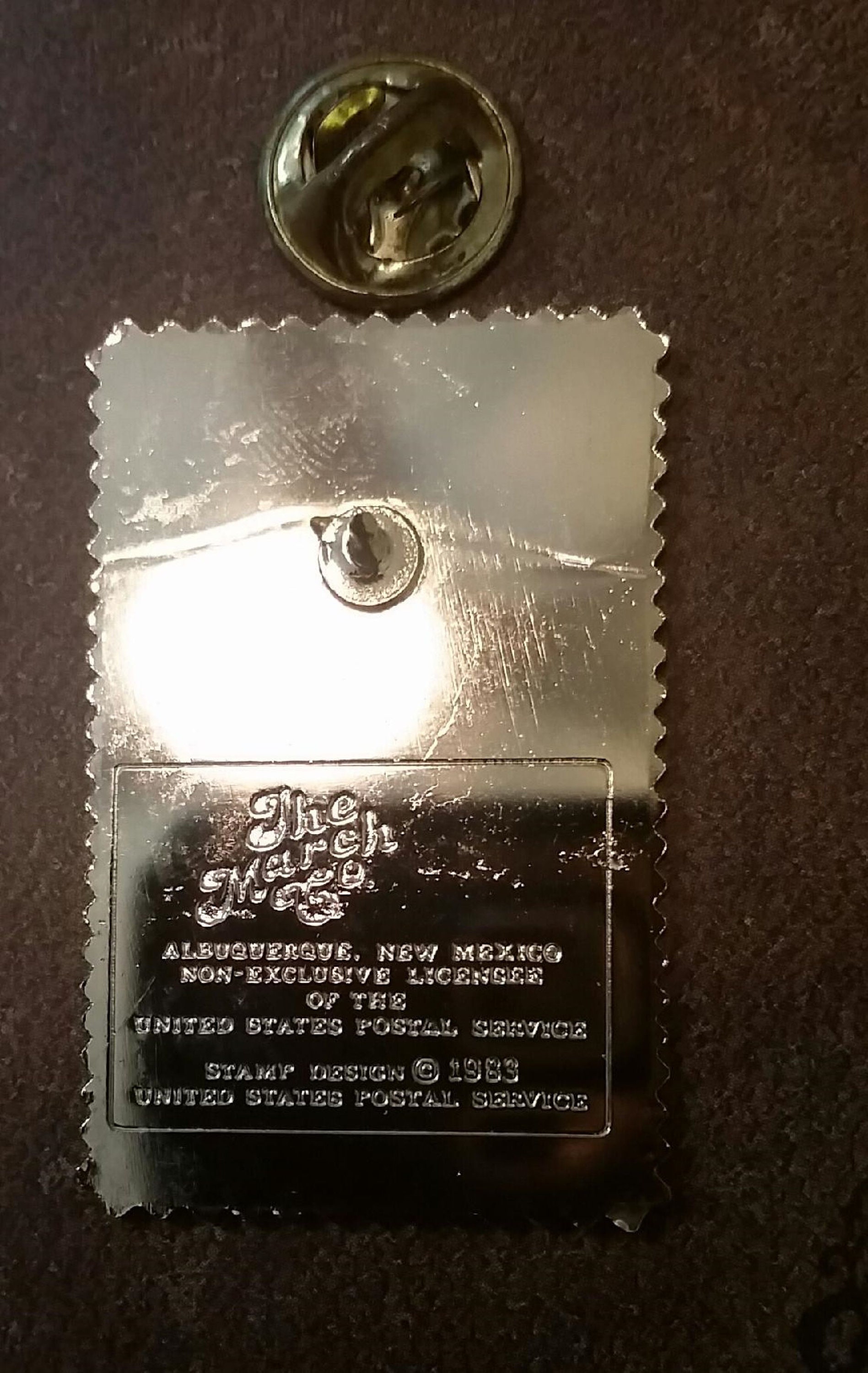 USPS 1983 Civil Service 100th Anniversary Replica Stamp Pin 1883 1983 ...