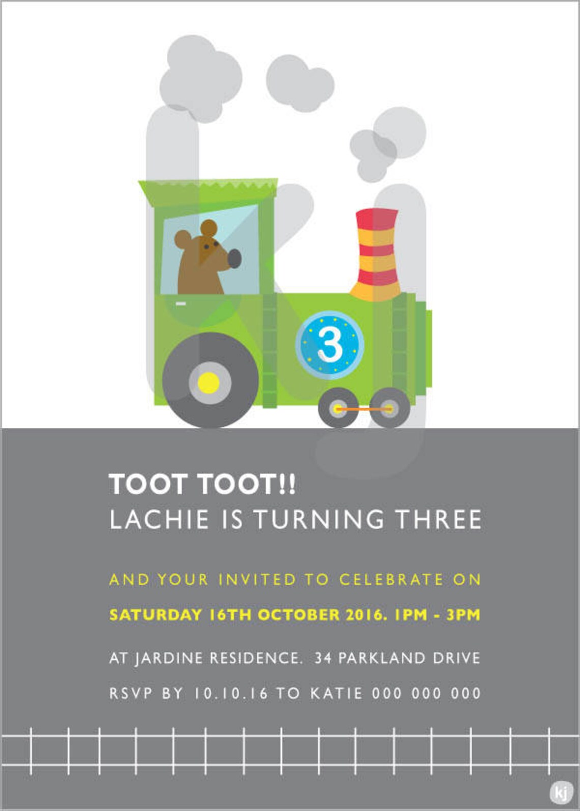 Kids Invitation Boys Invitation Train Invitation Train Childrens ...