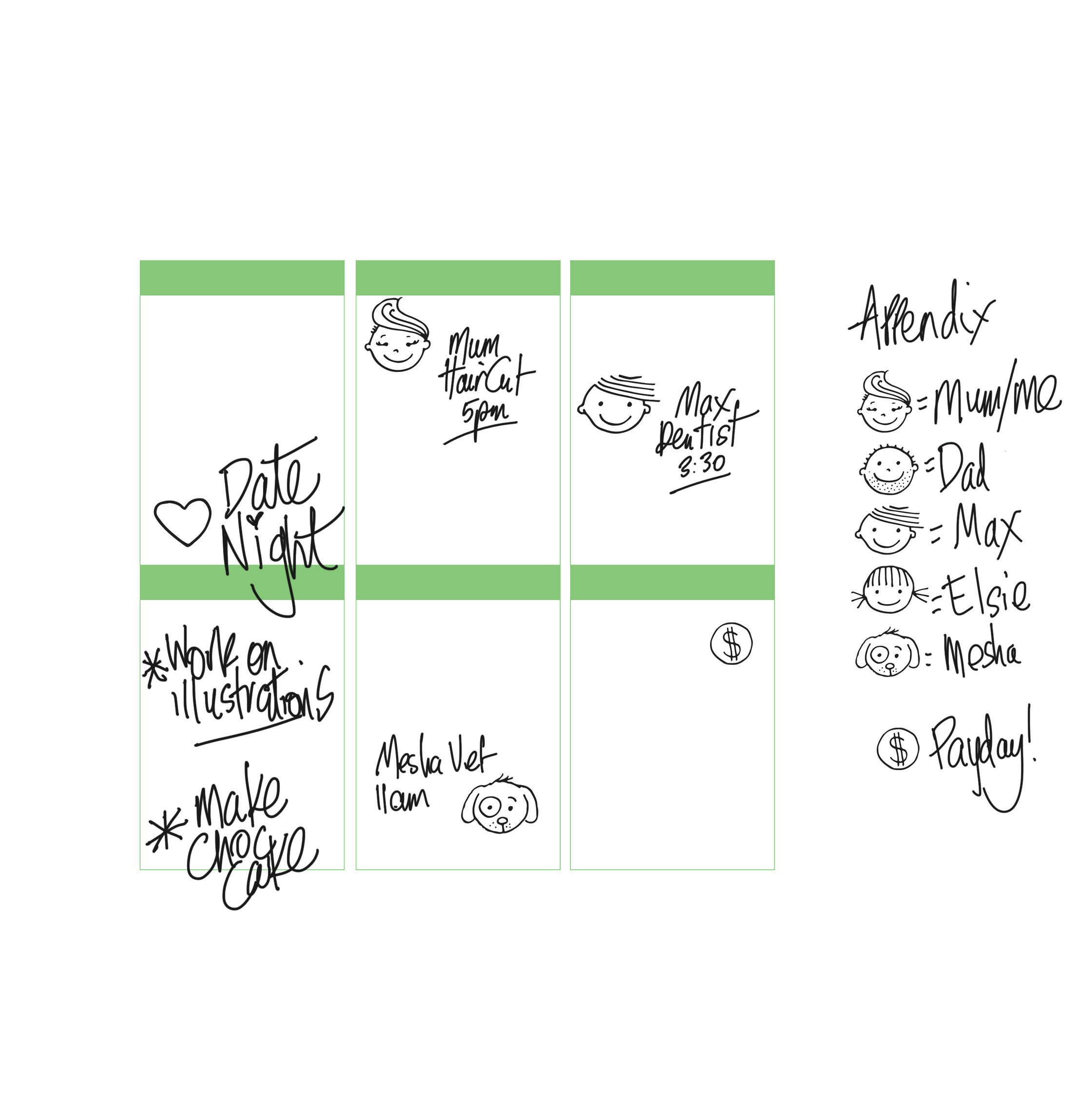 Family Planning Stickers Digital Stickers Hand Drawn People - Etsy