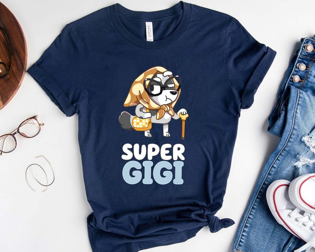 Super Gigi Bluey Shirt, Bluey Grandma Shirt, Bluey Family Matching ...