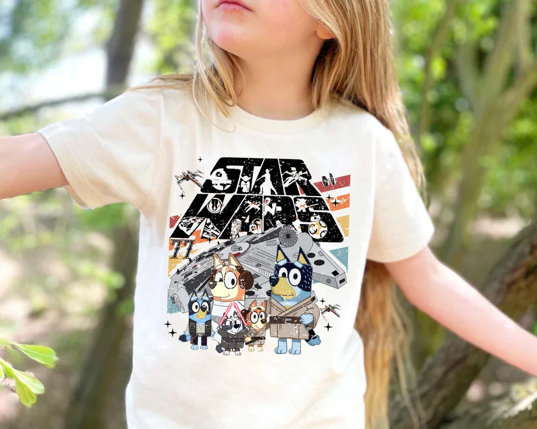 Bluey Star Wars Shirt, May the 4th Be With You Bluey Star Wars Shirt ...
