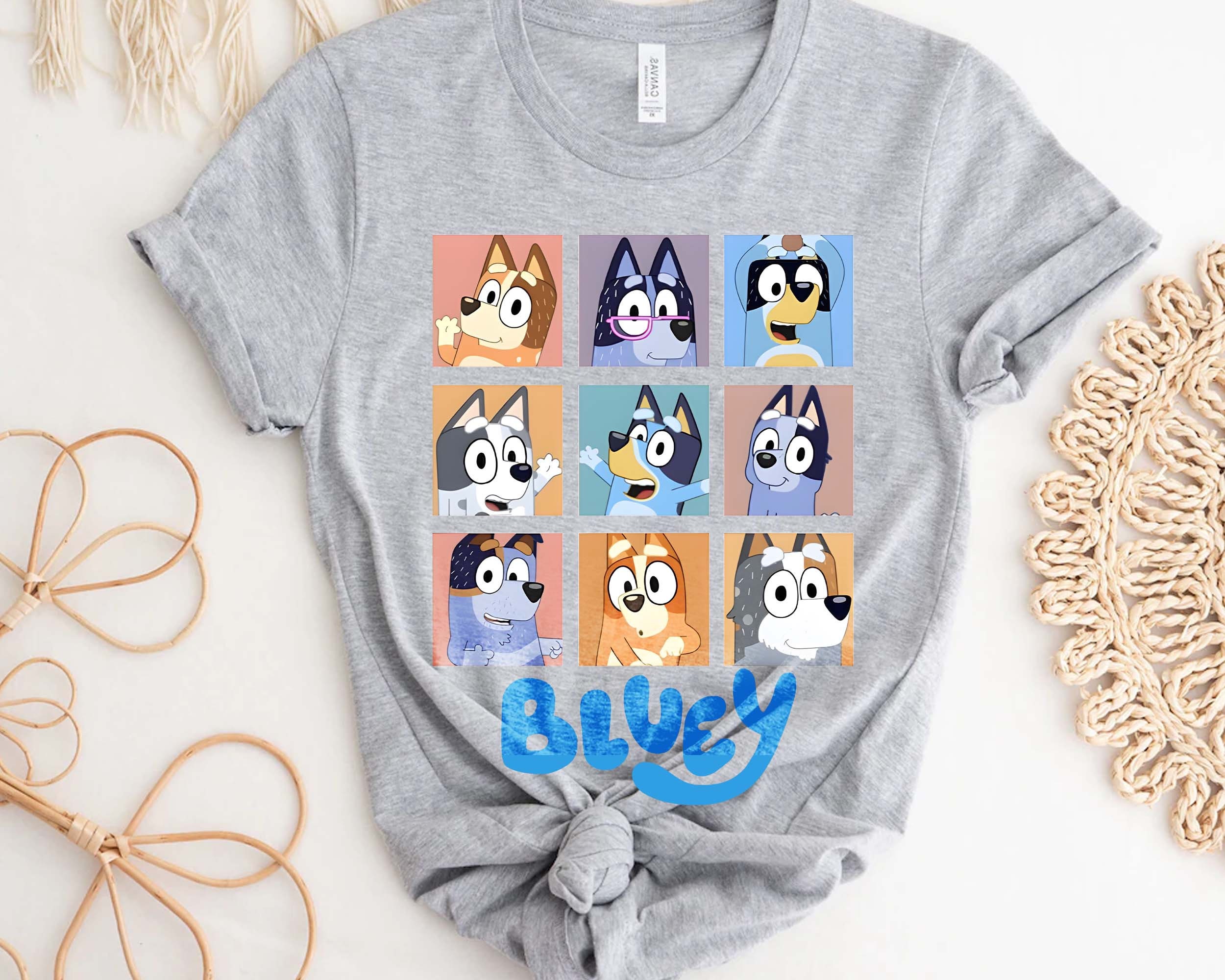 Bluey Shirt, Bluey Characters Shirt, Bluey Family Matching Shirt, Bluey ...