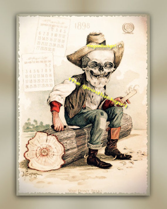 Instant Download 1898 redneck Skeleton Vintage - Etsy