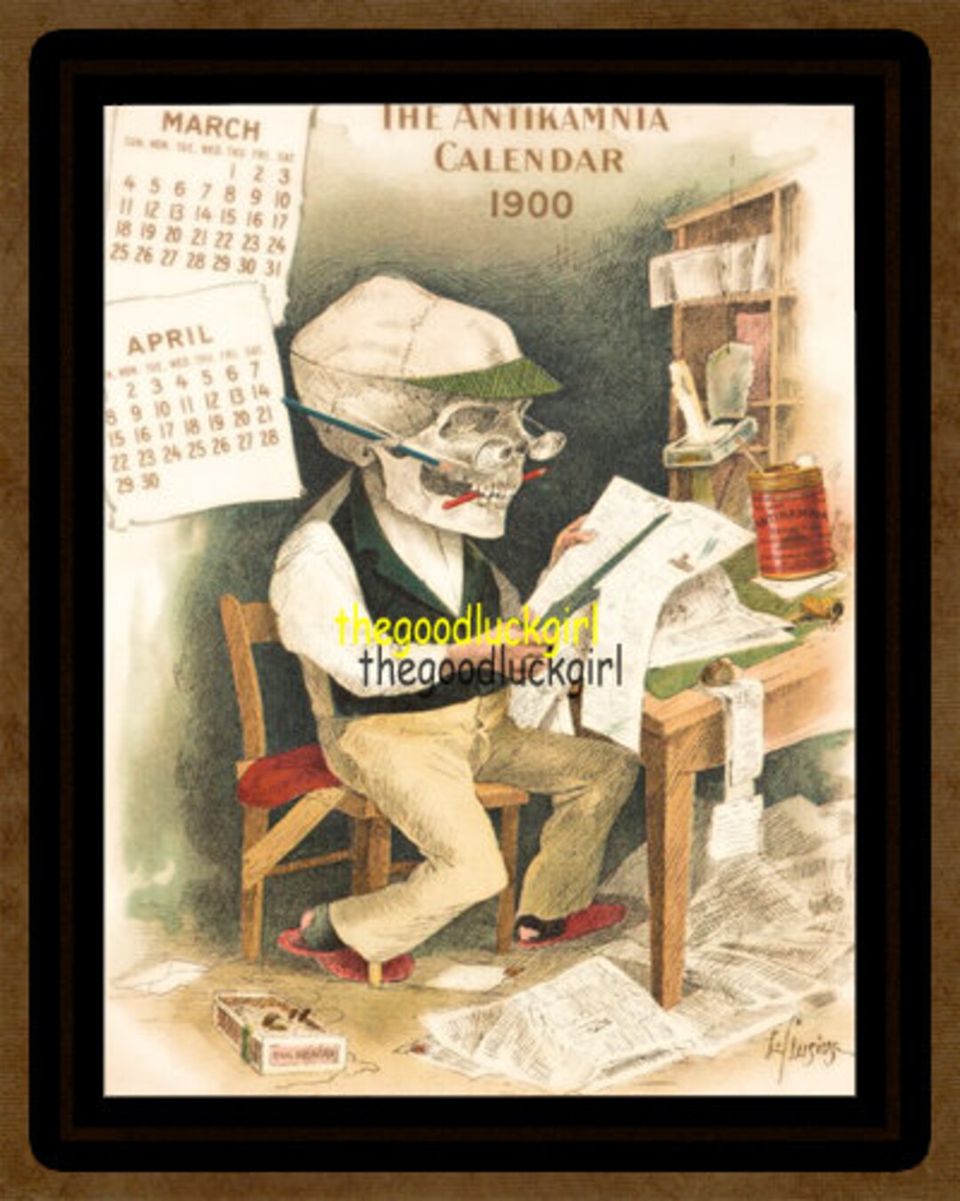 Instant Download 1900 "original ARTICLE SHOPKEEPER Skeleton Vintage ...