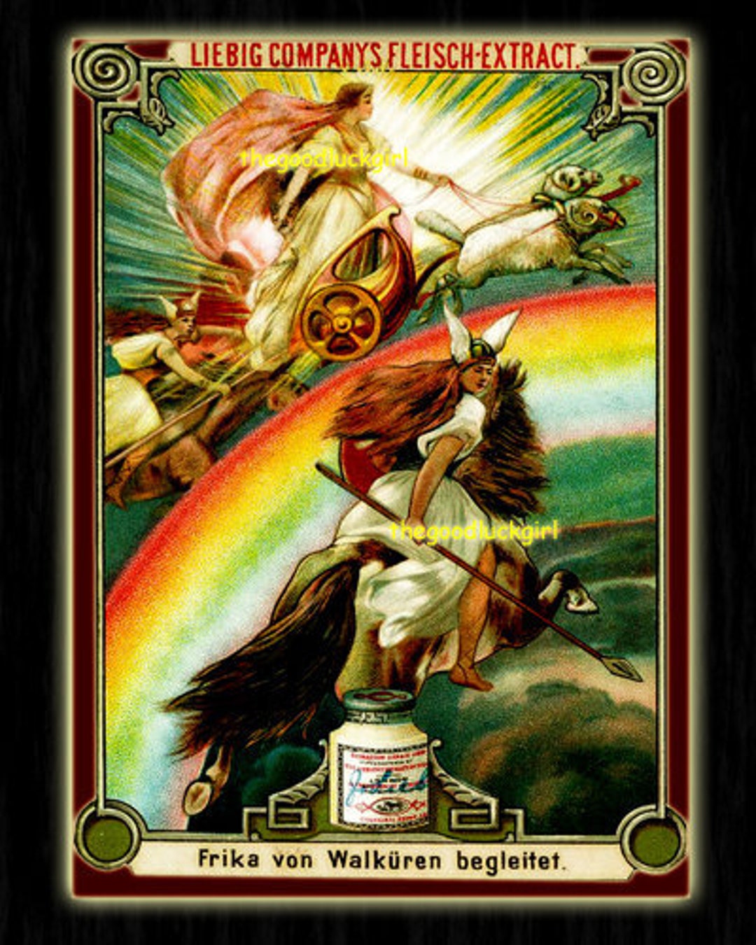 Viking God Frigga Norse Goddess Frika Legends FRIGG W/ ARIES RAMS 8x10 ...