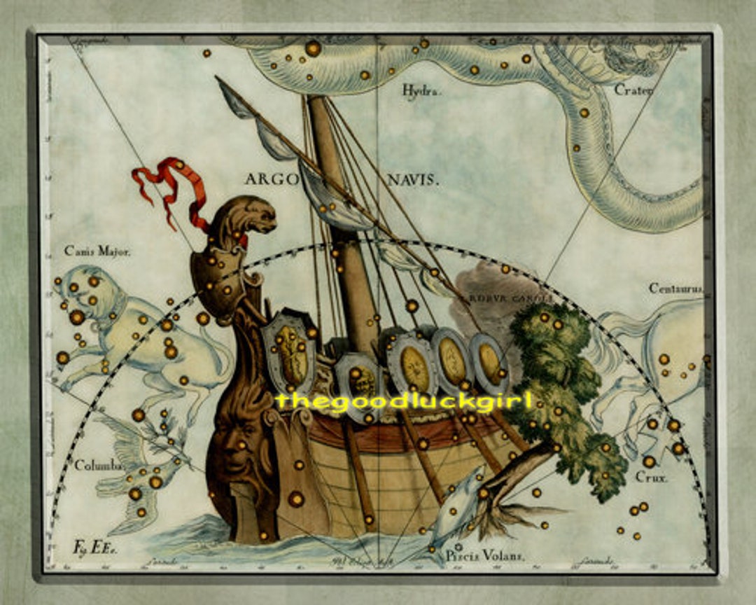 Instant Download ARGO NAVIS CONSTELLATION Stars Horoscope Zodiac Art ...