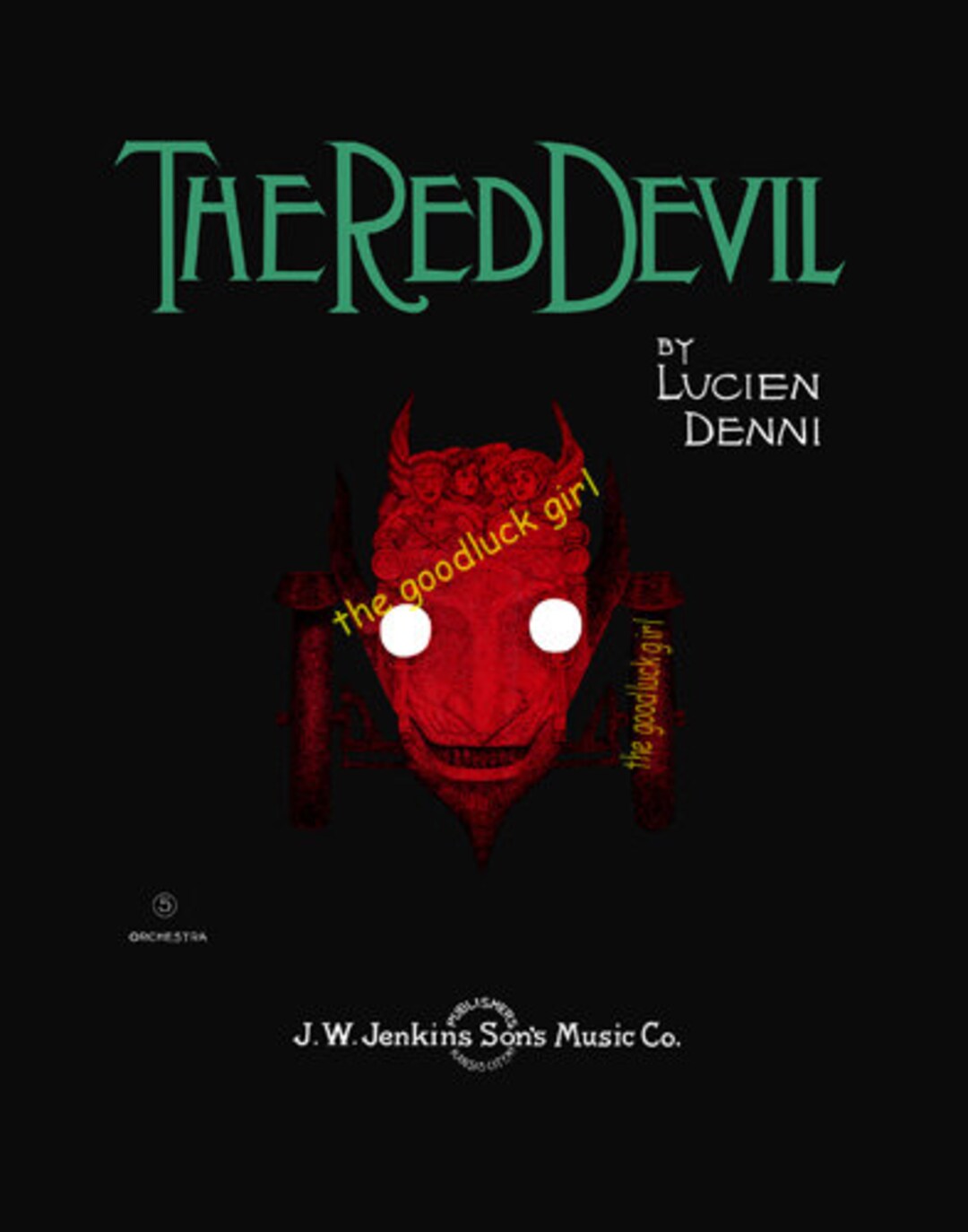 Instant Download RED DEVIL Optical Illusion Vintage Halloween Car Devil ...