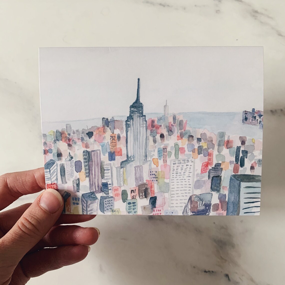 New York Skyline Greeting Card NYC Cards New York City - Etsy