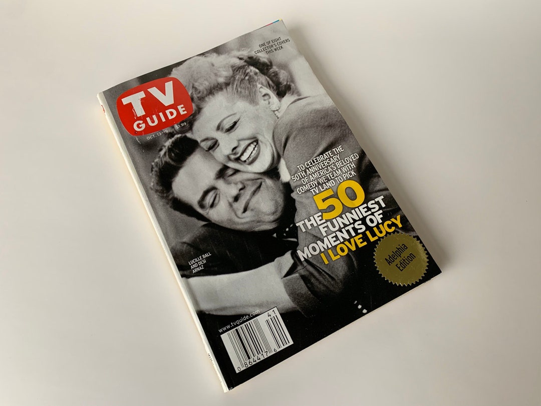 I Love Lucy - TV Guide - 50th Anniversary - Adelphia Edition 2001 - Etsy