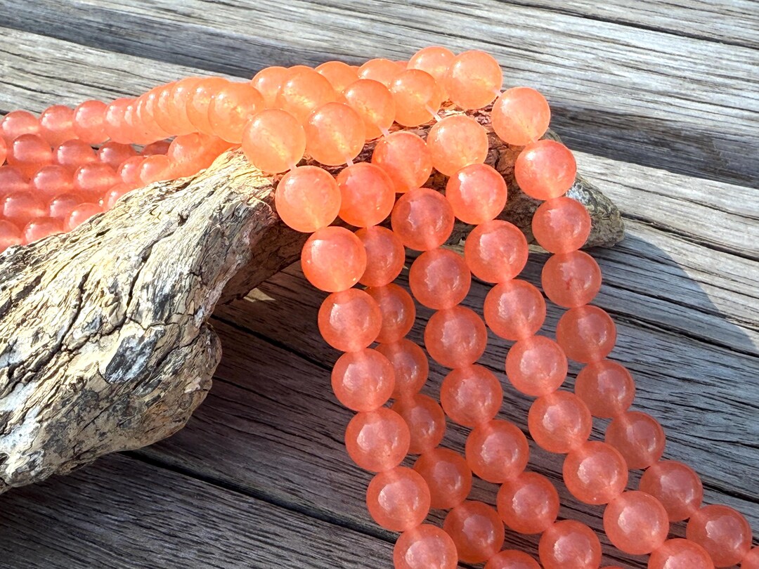 Watermelon Cherry Red Pink Quartz Bead：15“ Colored Crystal Stone DIY ...