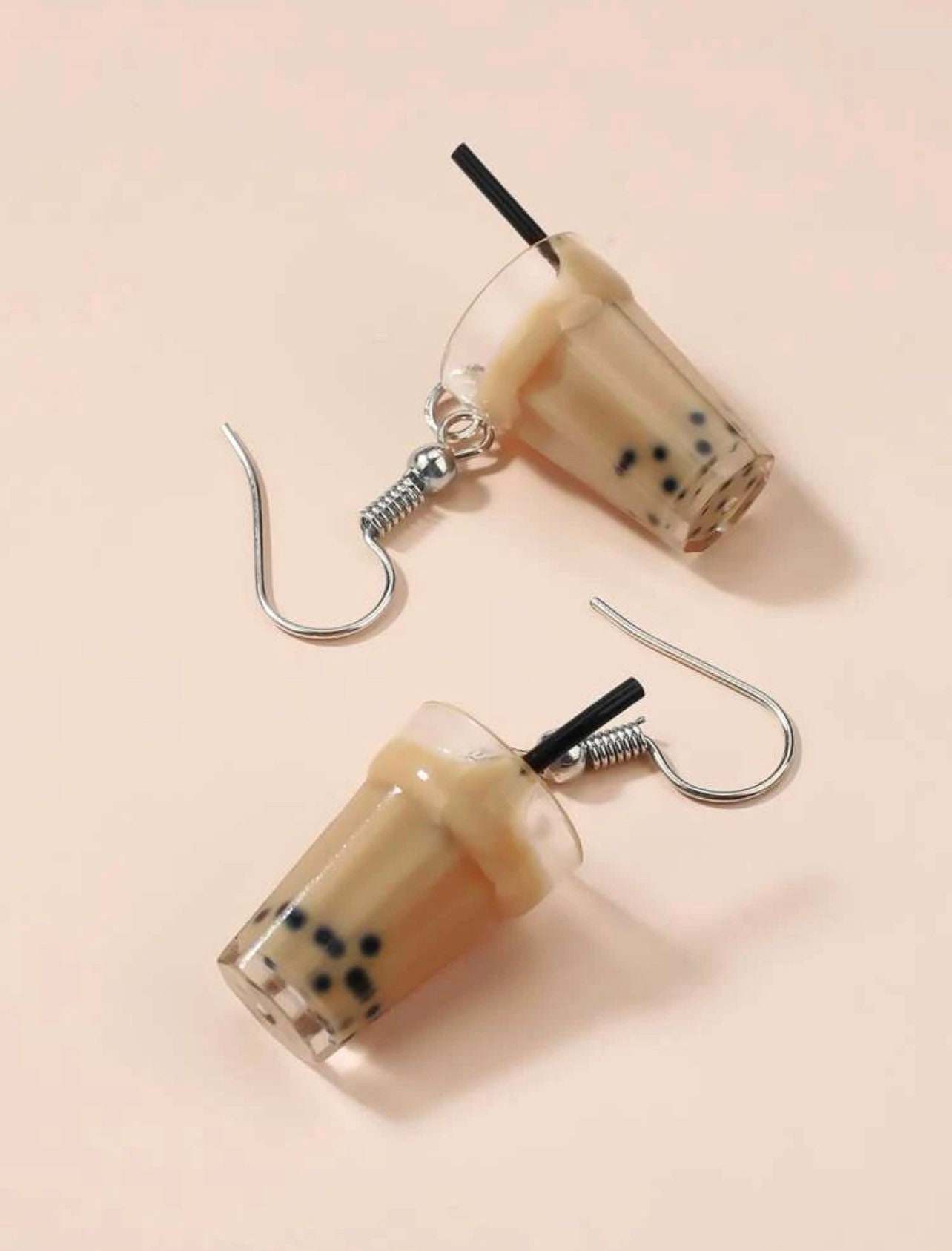 Bubble Tea Earrings Gold Boba Tea Earrings Boba Bubble Tea - Etsy