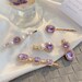 Purple Hair Pin set of 5 Purple Rhinestone Hair Pin - Etsy