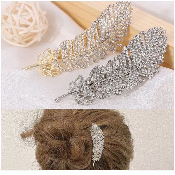 Feather Hair Clip - Etsy