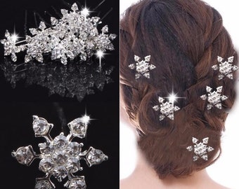 Snowflake Hair Pin | Etsy