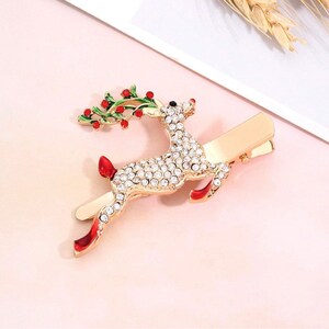 Christmas Hair Clip set of 2 Christmas Hair Pin Snowflake Hair Clip ...