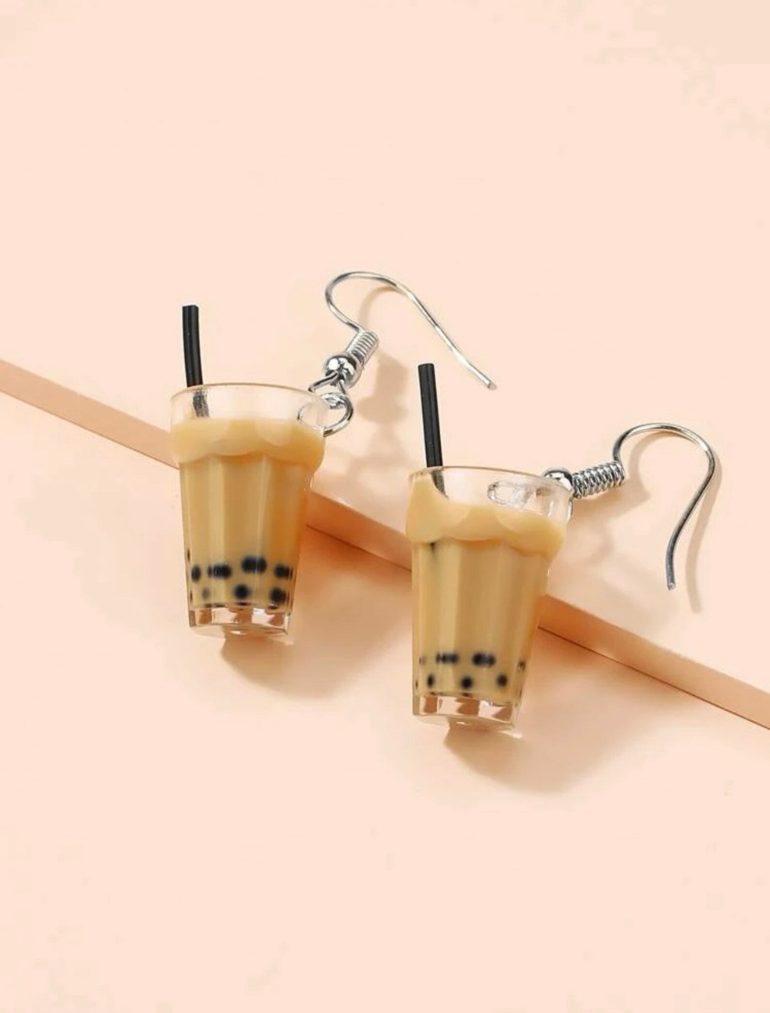 Bubble Tea Earrings Gold Boba Tea Earrings Boba Bubble Tea - Etsy
