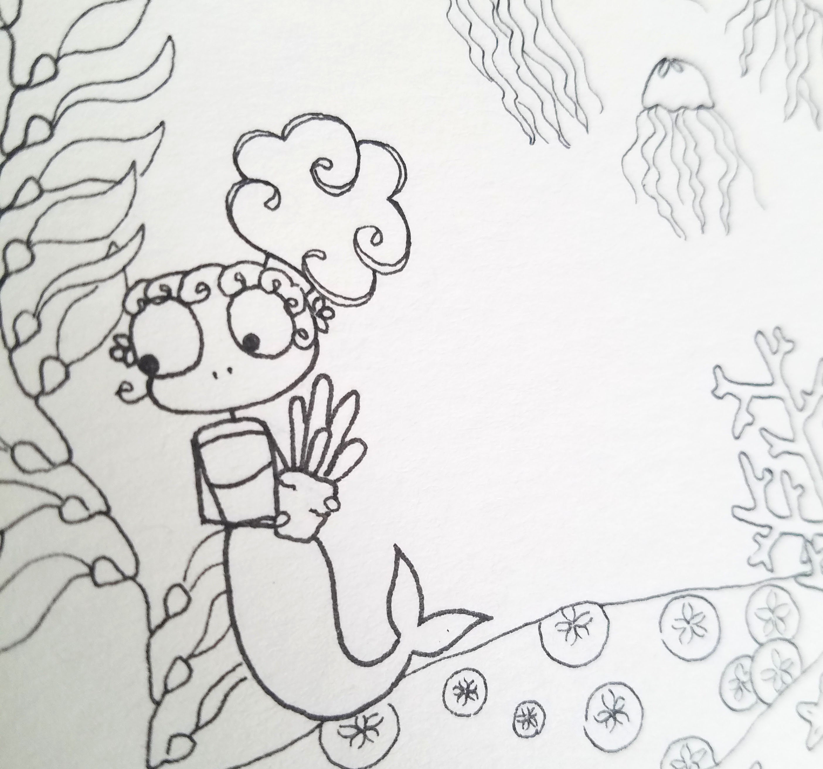 Extravagant Original Art Drawing 4x6 Mermay 2019 - Etsy UK