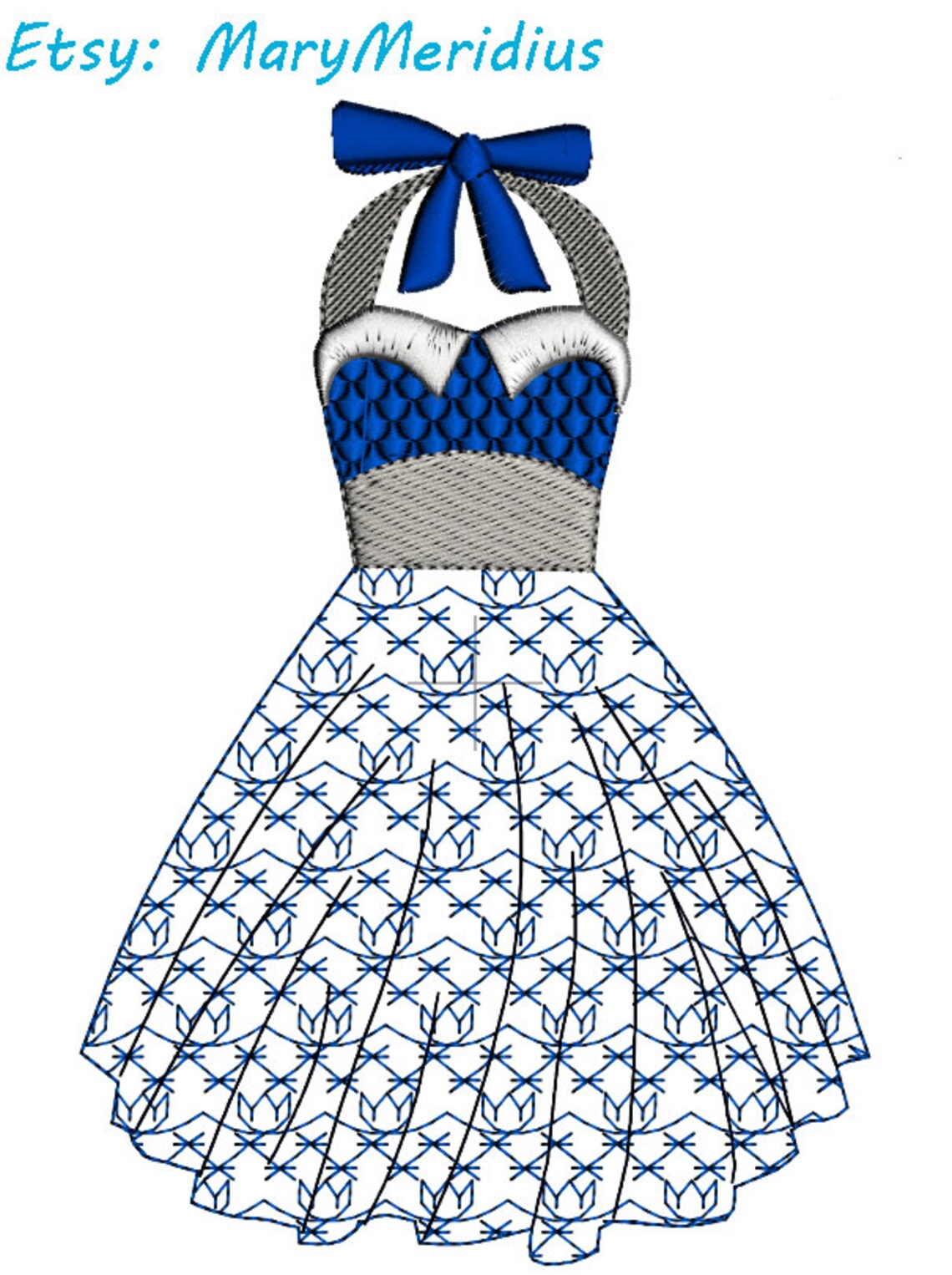 6-instant-machine Embroidery Design Downloadpin up Girldress - Etsy