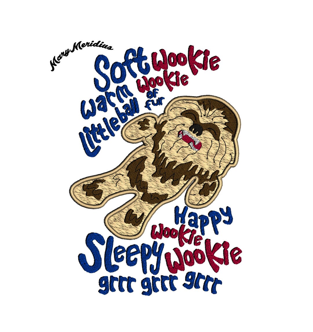 Wookie Machine Embroidery Design~jedi~marymeridius - Etsy